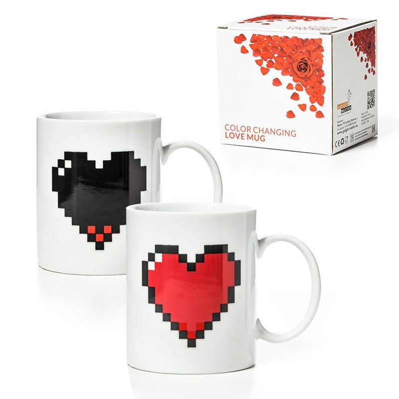 Kubek Pikselowe Serce - GiftWorld - Sklep Internetowy z Gadżetami – JaGadzet.pl